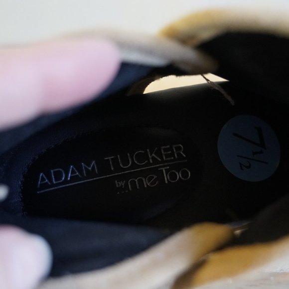 Adam Tucker | Shoes | Adam Tucker By Me Too Perforated Suede Ankle Boot ...